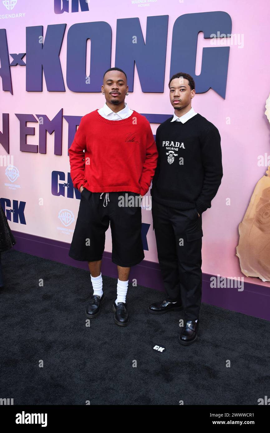 Hollywood, California, USA 25th March 2024 Zach Jelks and guest attend ...