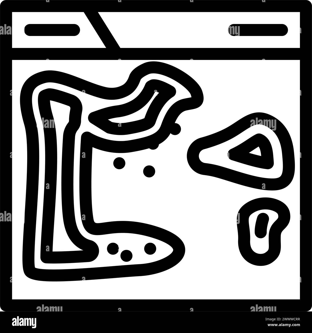 heatmap ux ui design line icon vector illustration Stock Vector Image ...