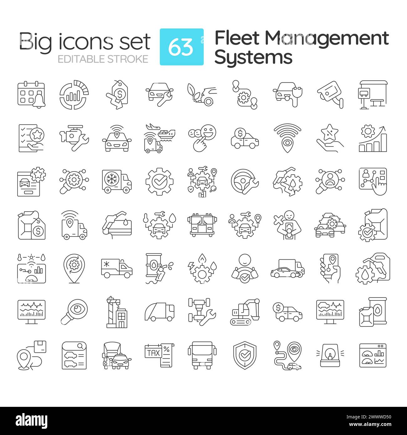 Fleet management systems Stock Vector Images - Alamy