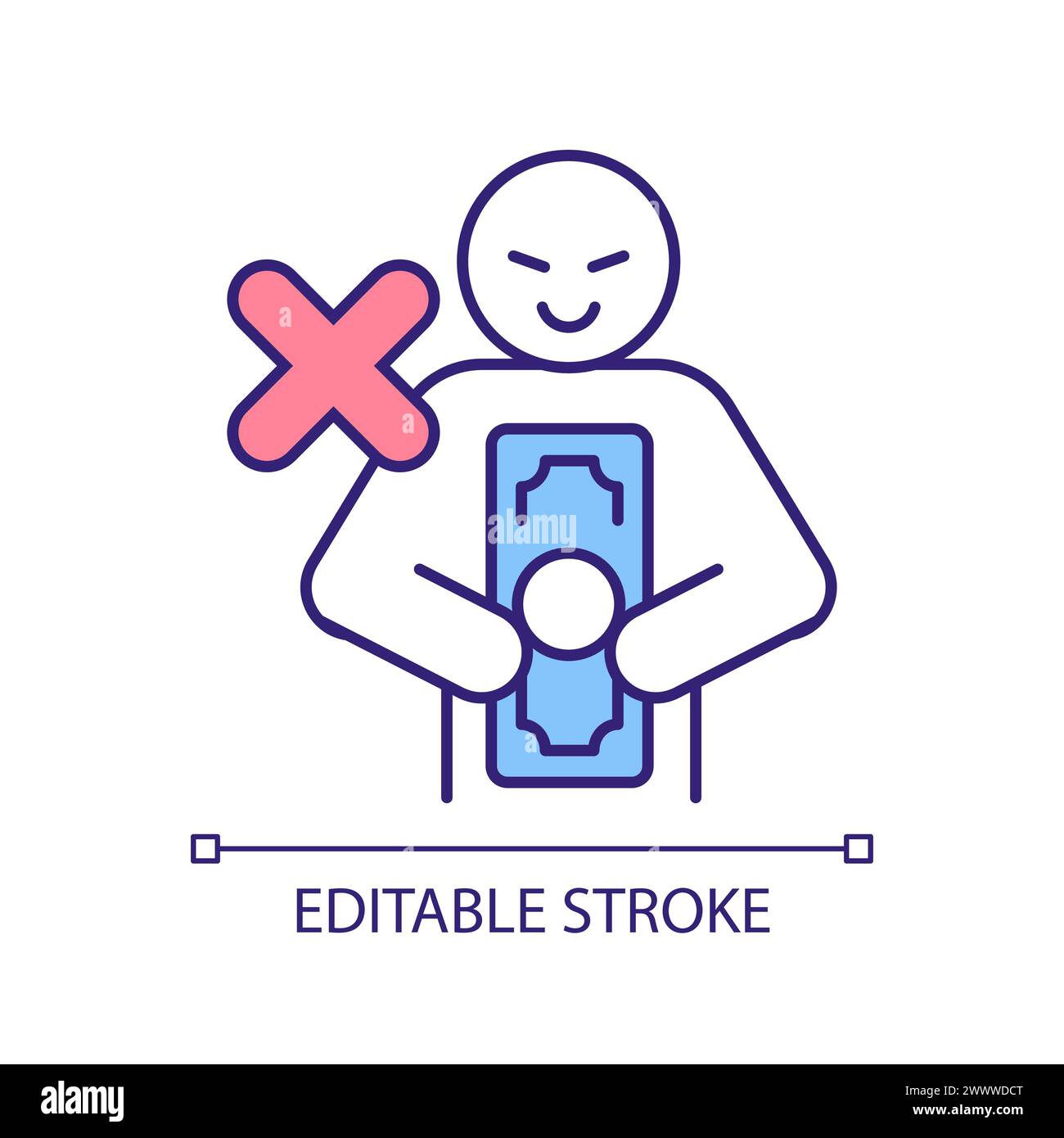 Financial crime RGB color icon Stock Vector Image & Art - Alamy