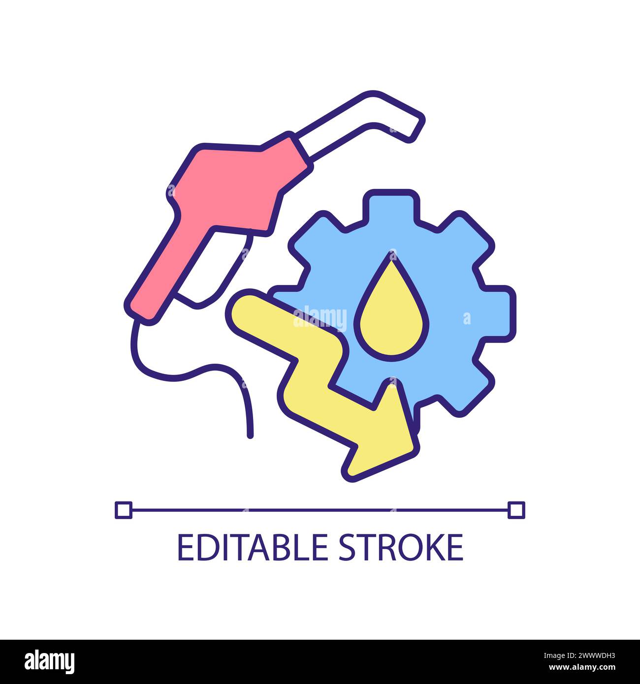 Price of fuel cartoon hi-res stock photography and images - Alamy