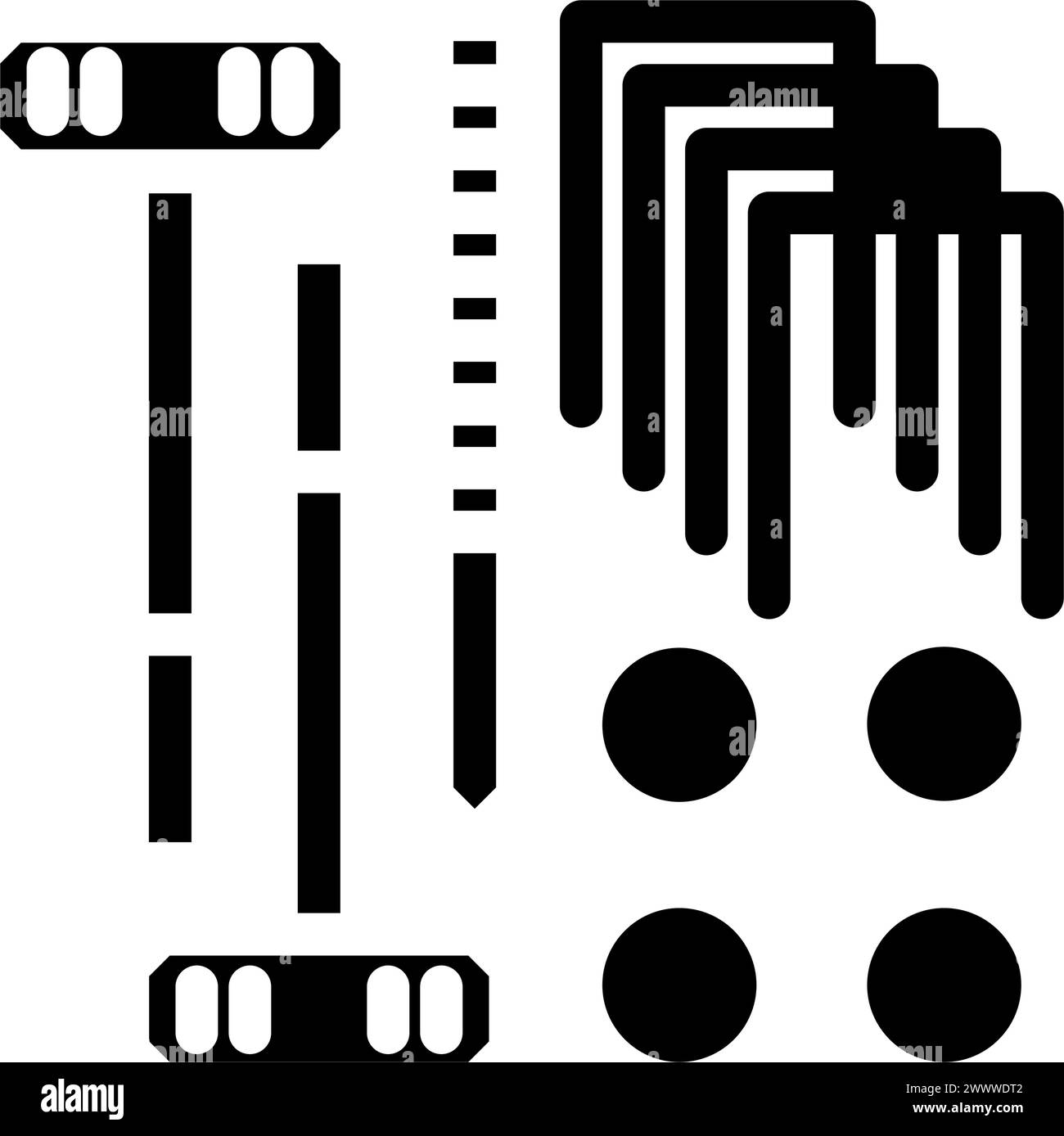 break shot croquet game glyph icon vector illustration Stock Vector ...