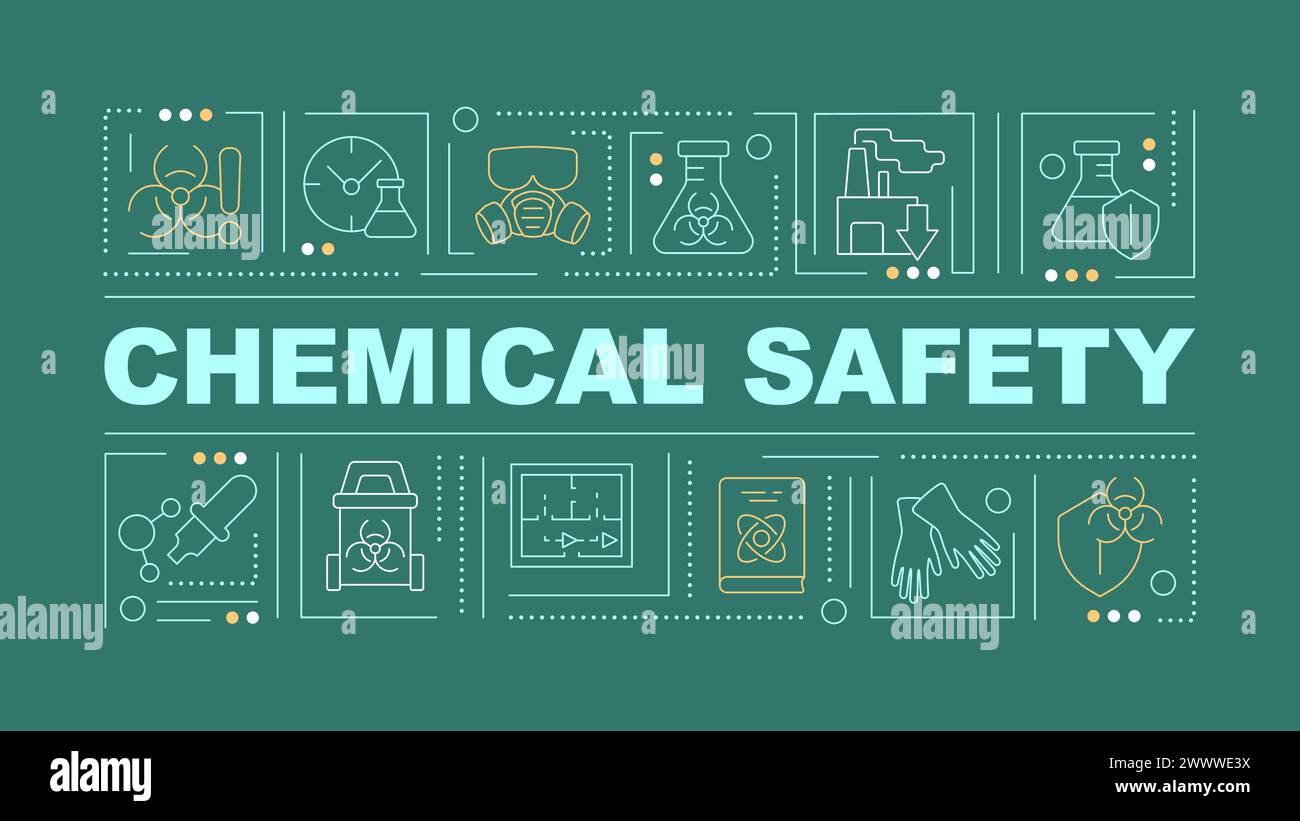 Chemical safety green word concept Stock Vector Image & Art - Alamy