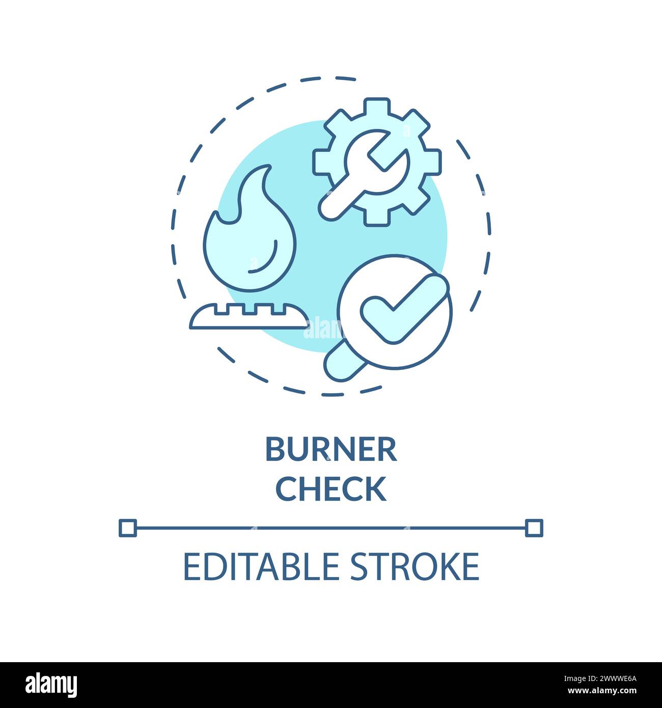 Burner check Stock Vector Images - Alamy