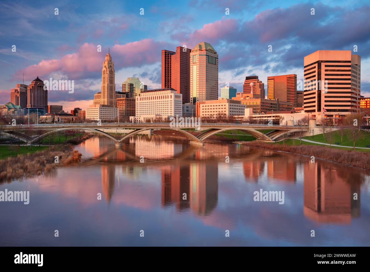 Columbus, Ohio, USA. Cityscape image of Columbus, Ohio, USA downtown ...