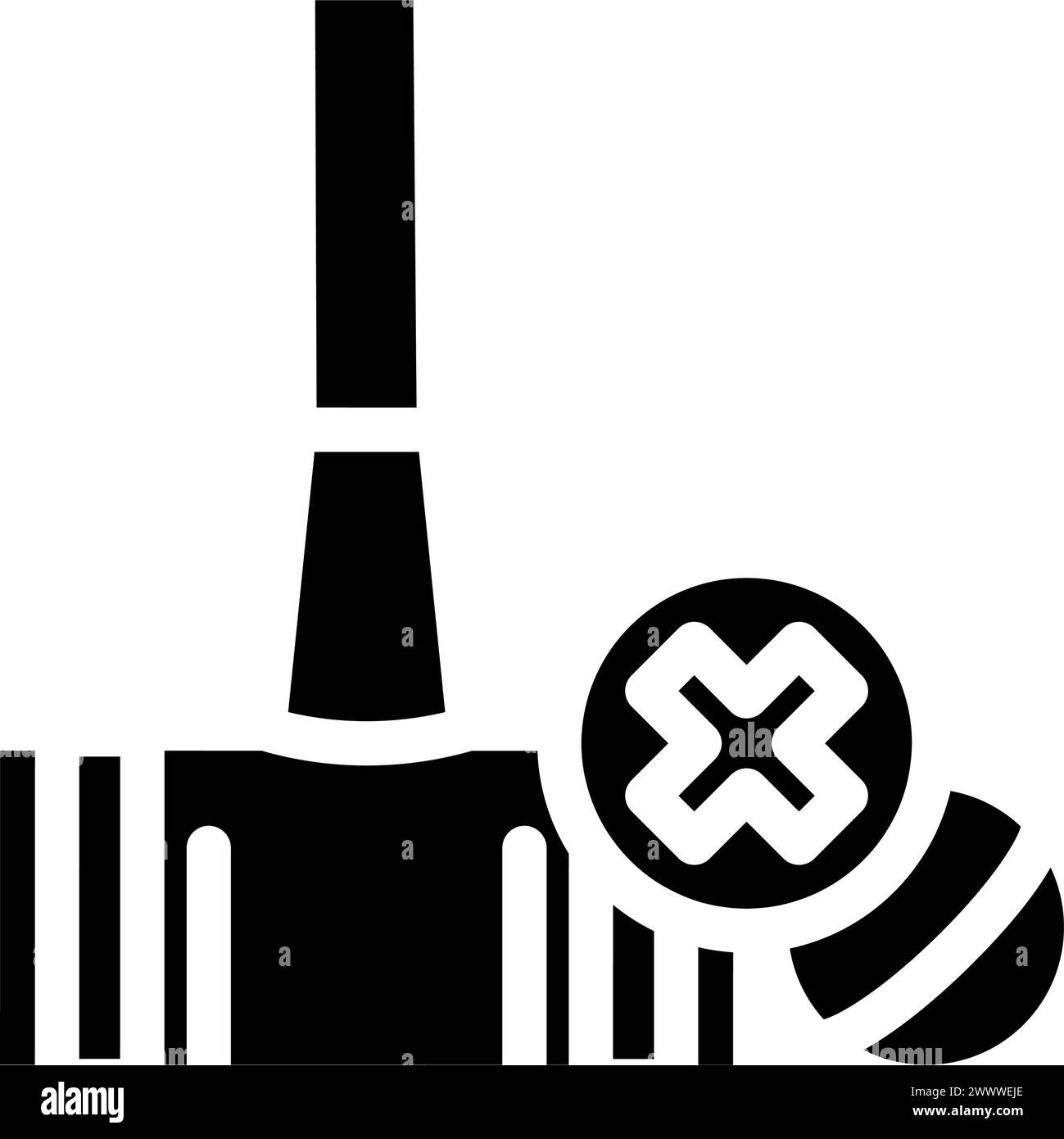 fault croquet game glyph icon vector illustration Stock Vector Image ...