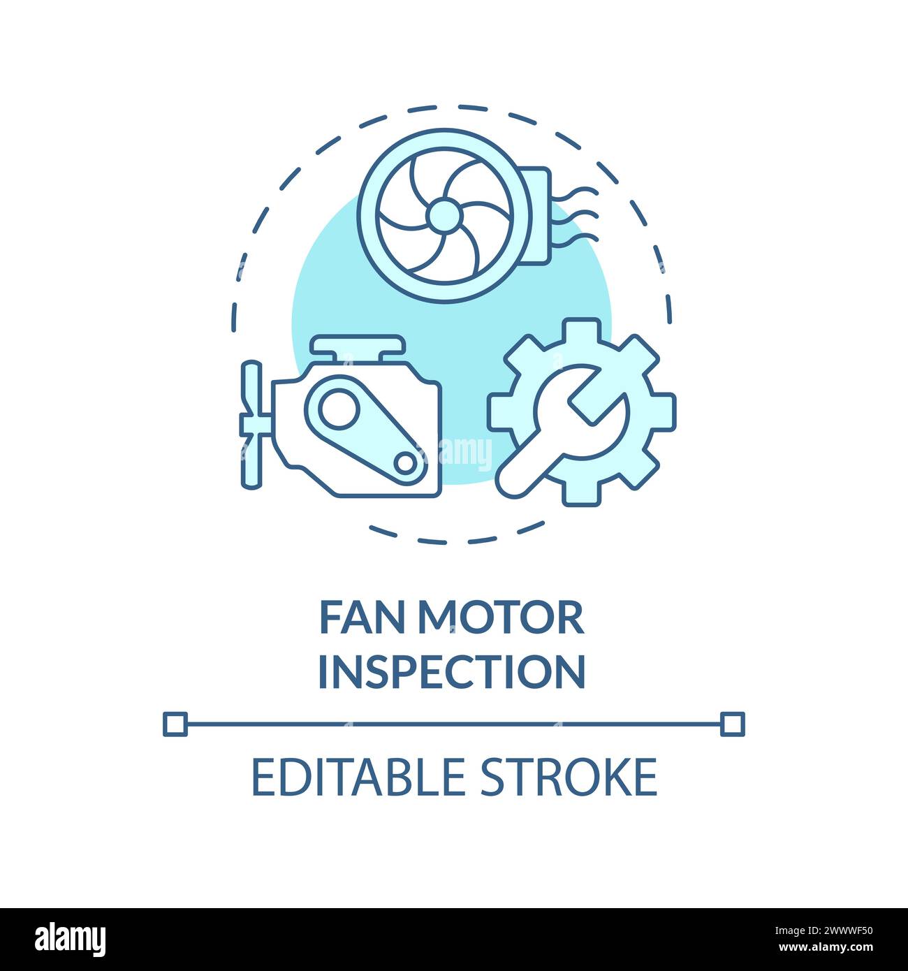 Motor inspection Stock Vector Images - Alamy
