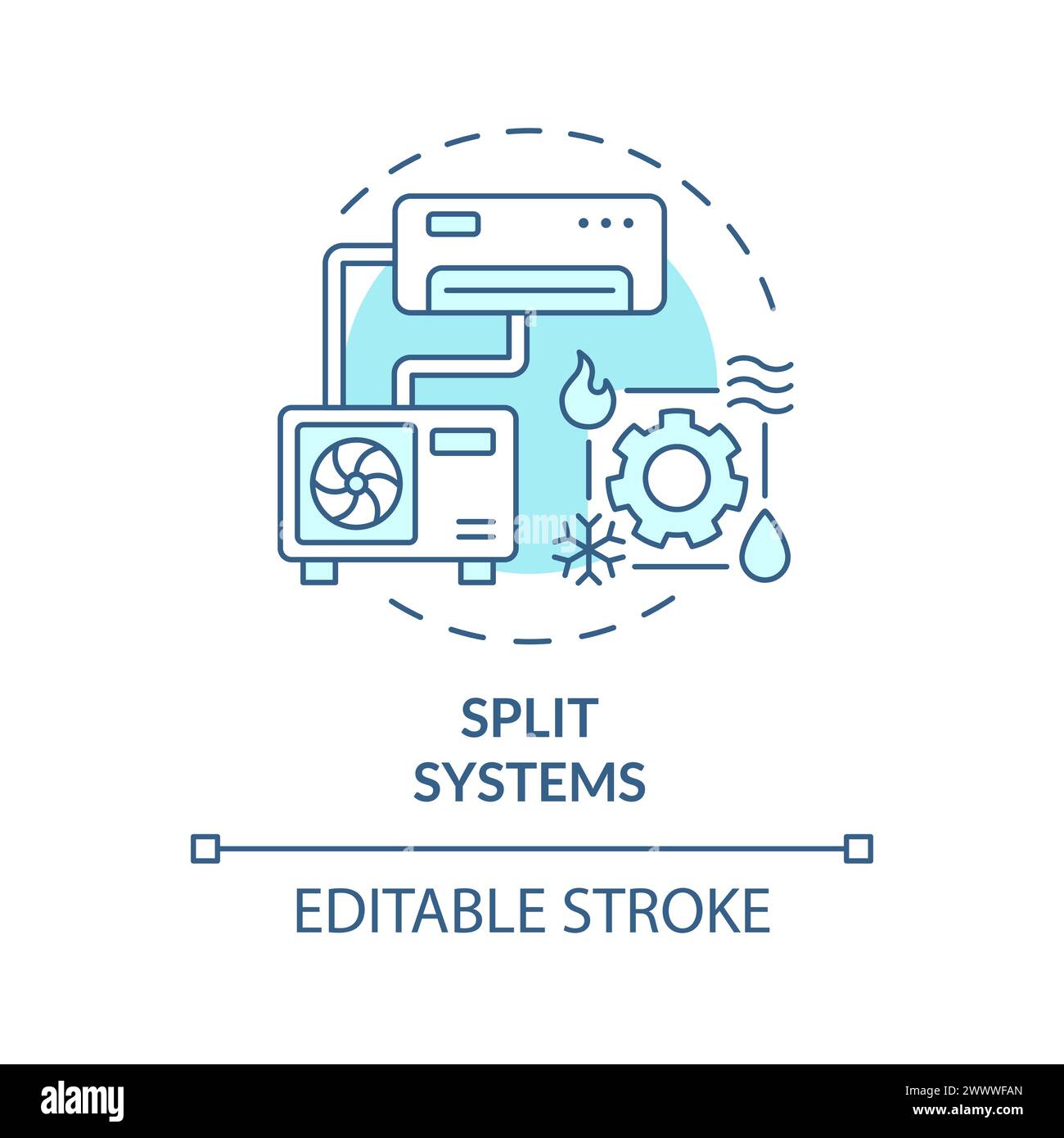 Split systems soft blue concept icon Stock Vector Image & Art - Alamy Split systems soft blue concept icon Stock Vector Image & Art - Alamy