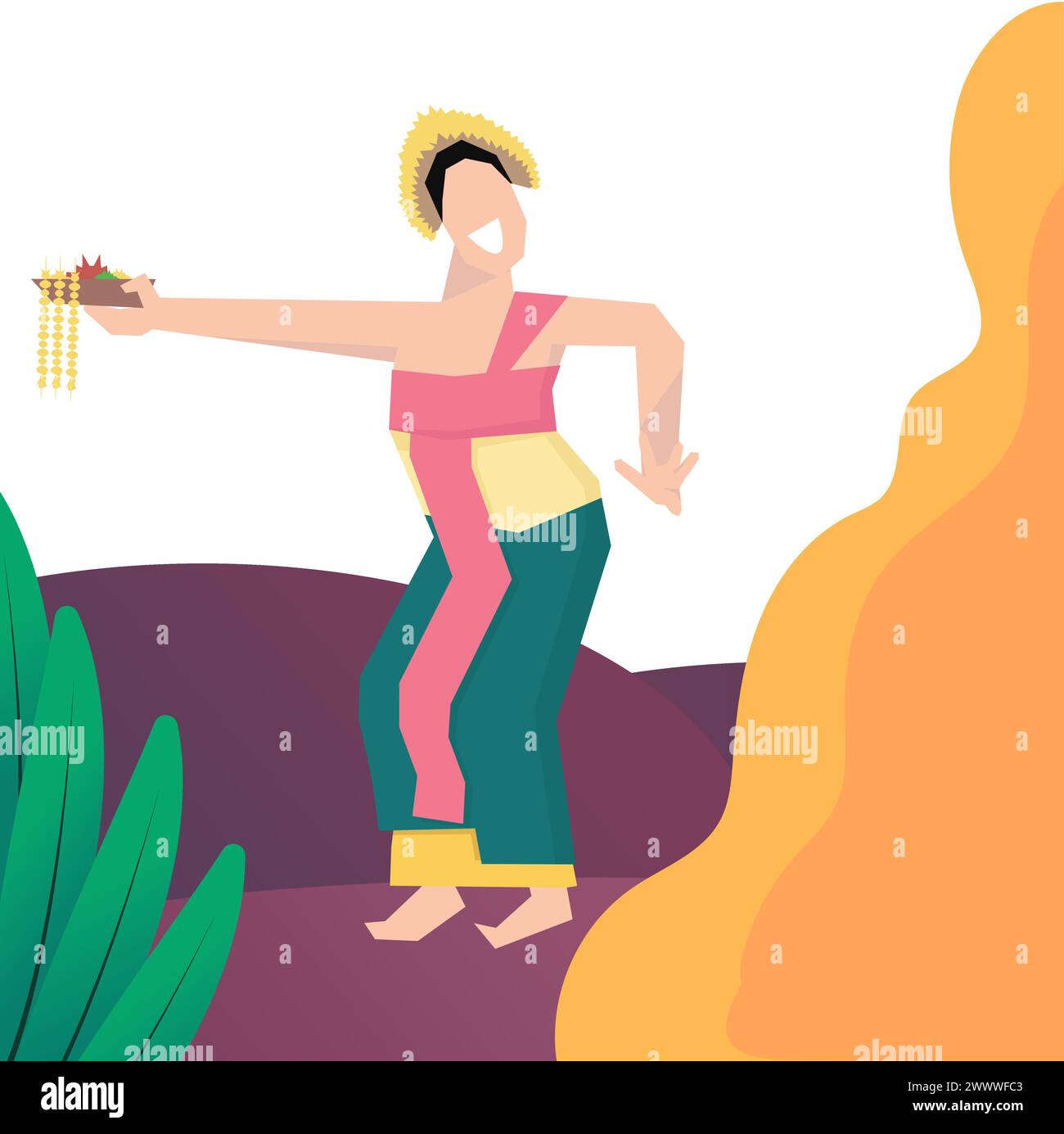 Tari barong bali Stock Vector Images - Alamy