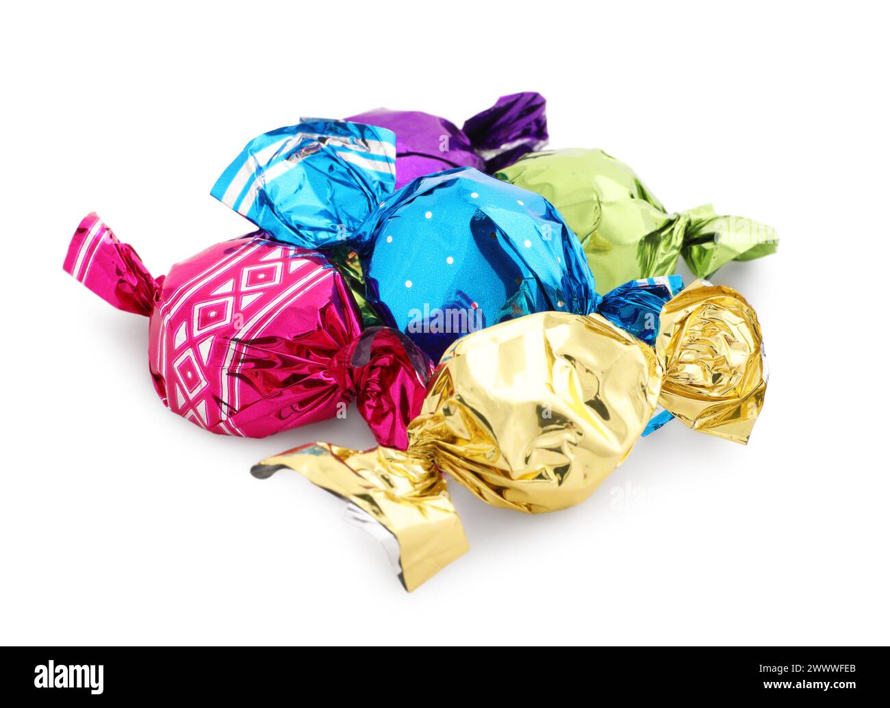 Pile of candy wrappers hi-res stock photography and images - Alamy