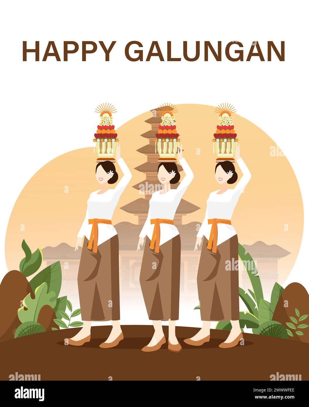 Kuningan day Stock Vector Images - Alamy