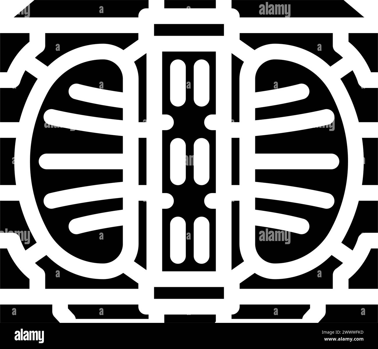 fusion experiment nuclear energy glyph icon vector illustration Stock ...