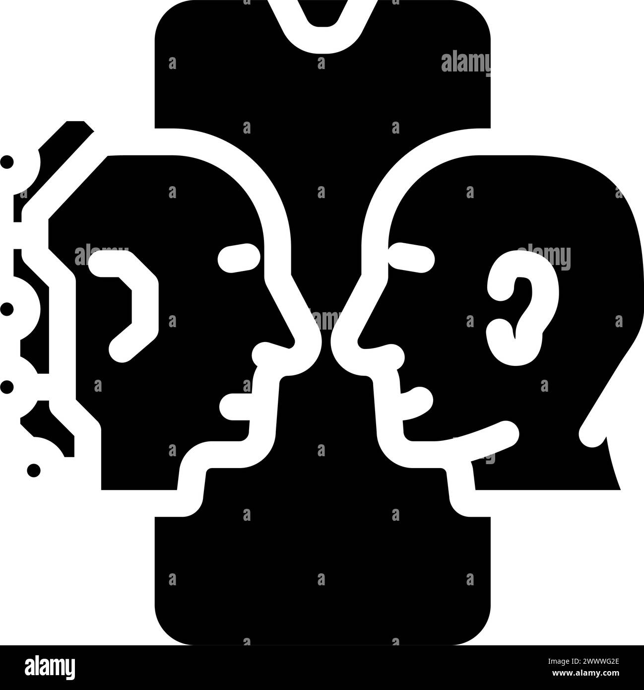 human computer interaction hci glyph icon vector illustration Stock ...