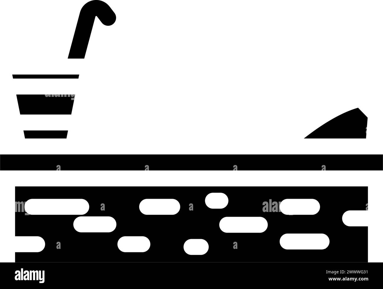 bench sauna glyph icon vector illustration Stock Vector Image & Art - Alamy