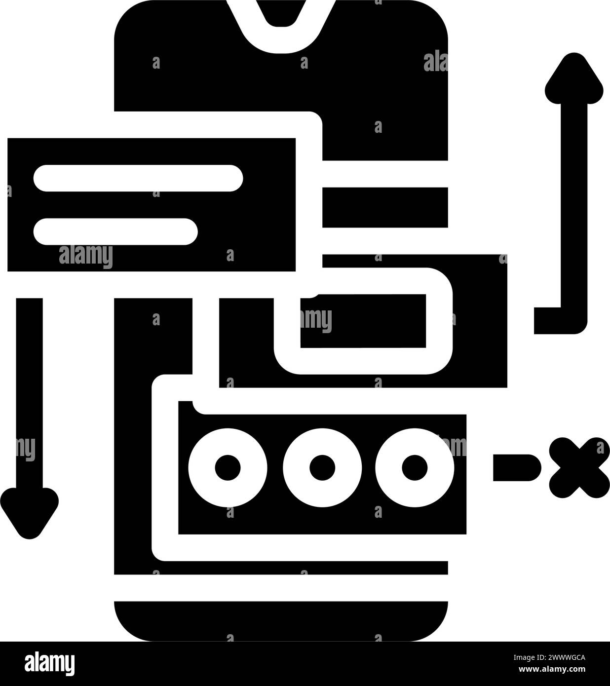 Hierarchy Ux Ui Design Glyph Icon Vector Illustration Stock Vector Image And Art Alamy