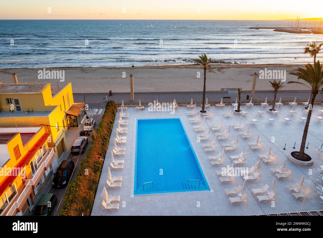 Ca'n Pastilla, Balearic Islands, Mallorca, Spain, Aerial view of ...