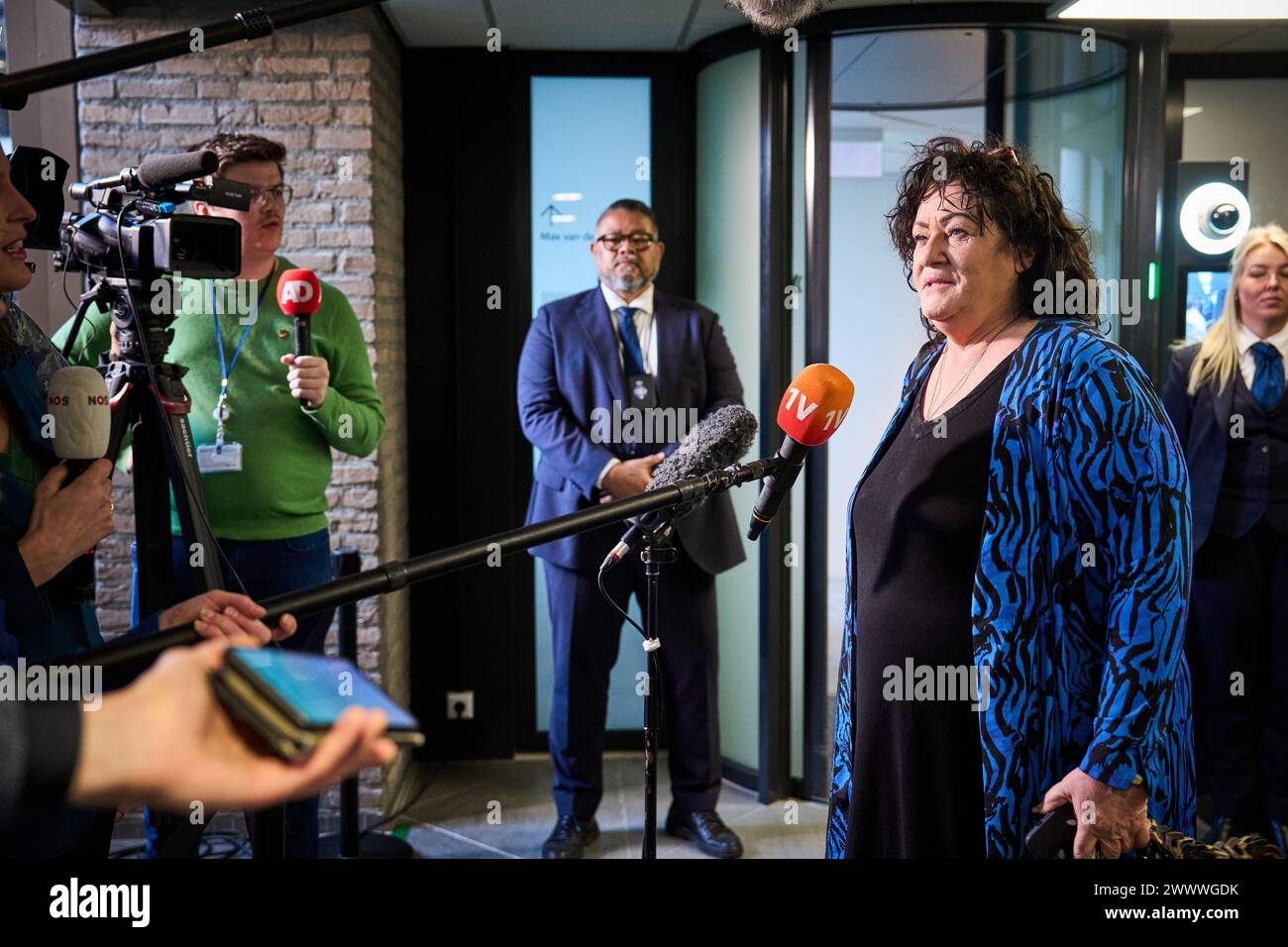 THE HAGUE - Caroline van der Plas (BBB) arrives for a conversation with ...