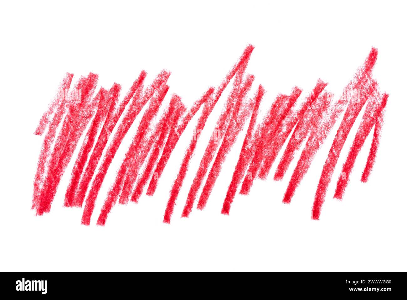 Red pencil hatching isolated on a white background Stock Photo - Alamy