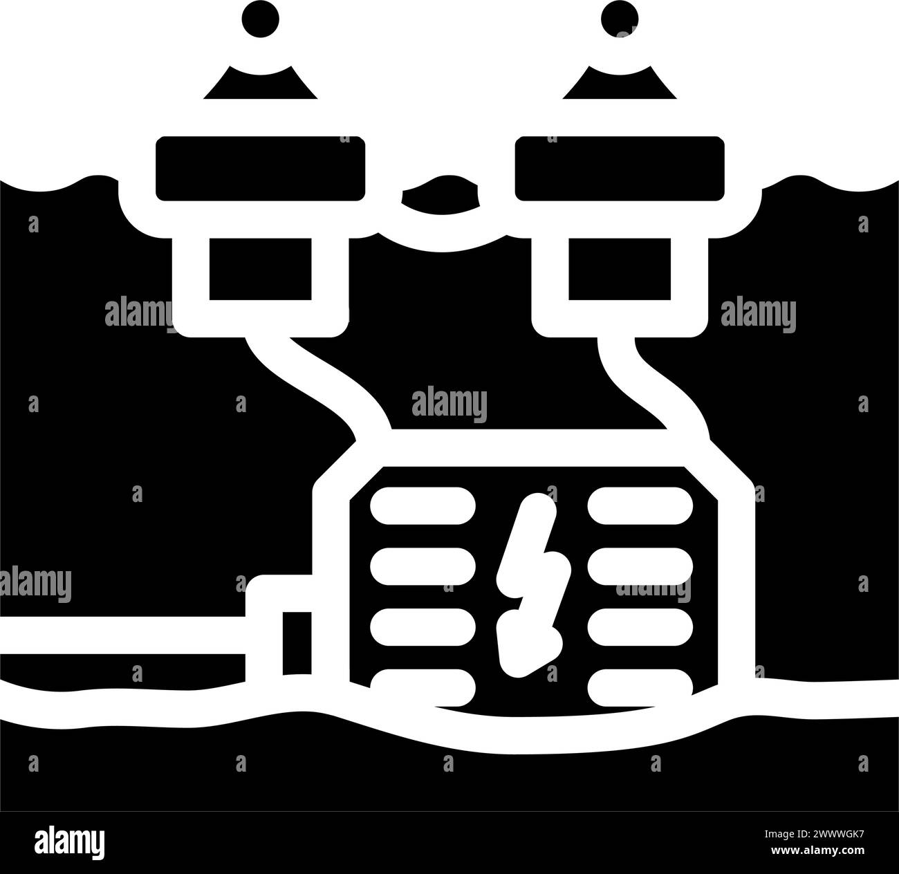 wave energy converter tidal glyph icon vector illustration Stock Vector ... wave energy converter tidal glyph icon vector illustration Stock Vector ...