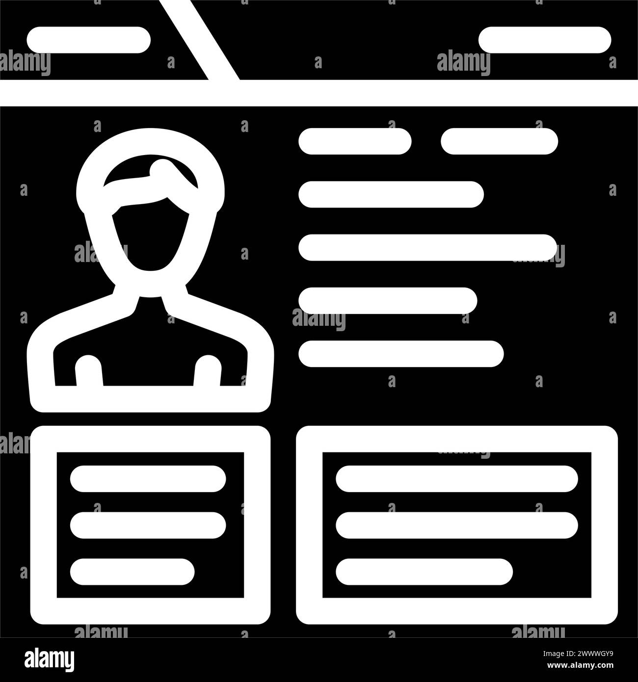 persona ux ui design glyph icon vector illustration Stock Vector Image & Art - Alamy