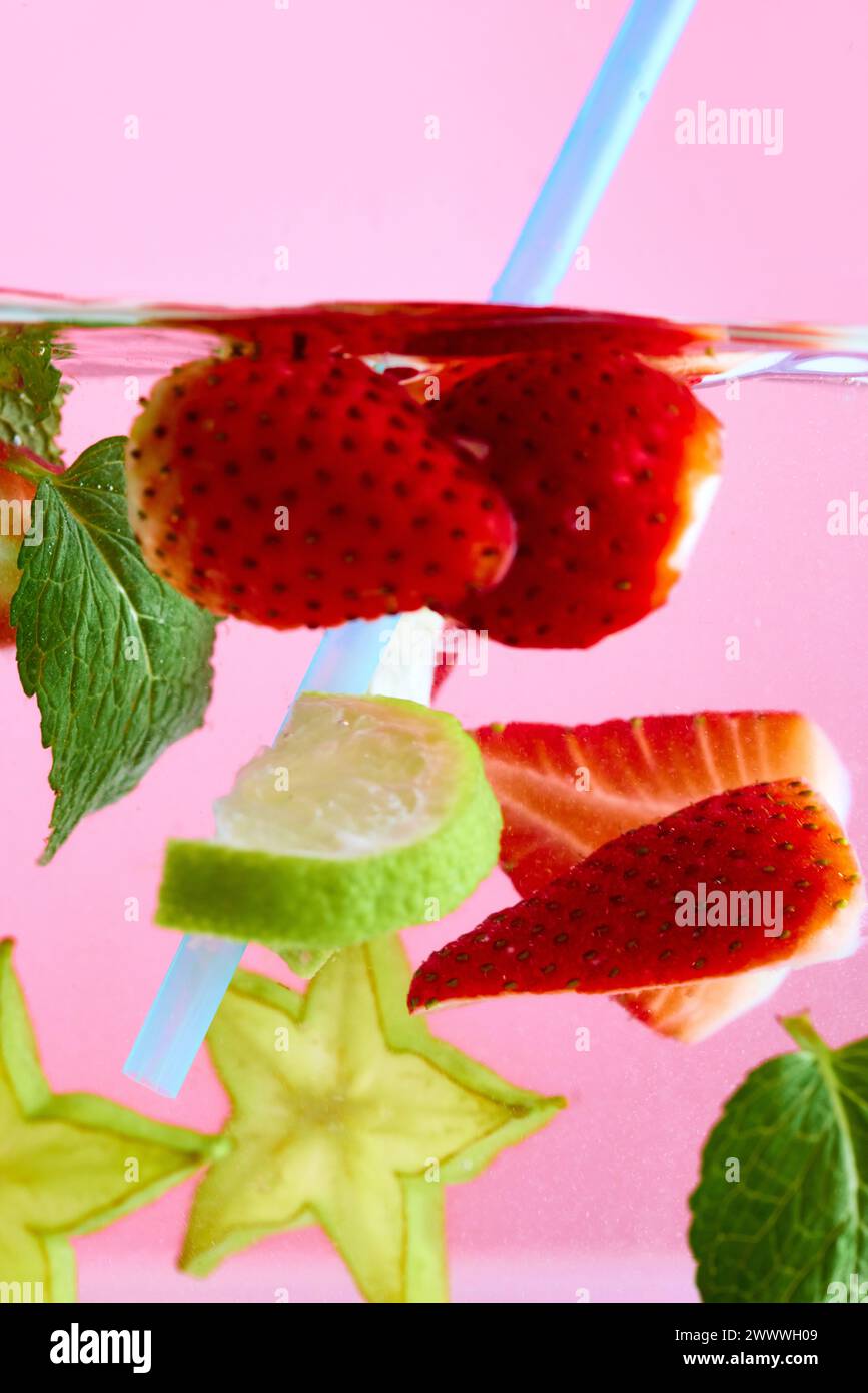 Sparkling water in glass against hi-res stock photography and images ...