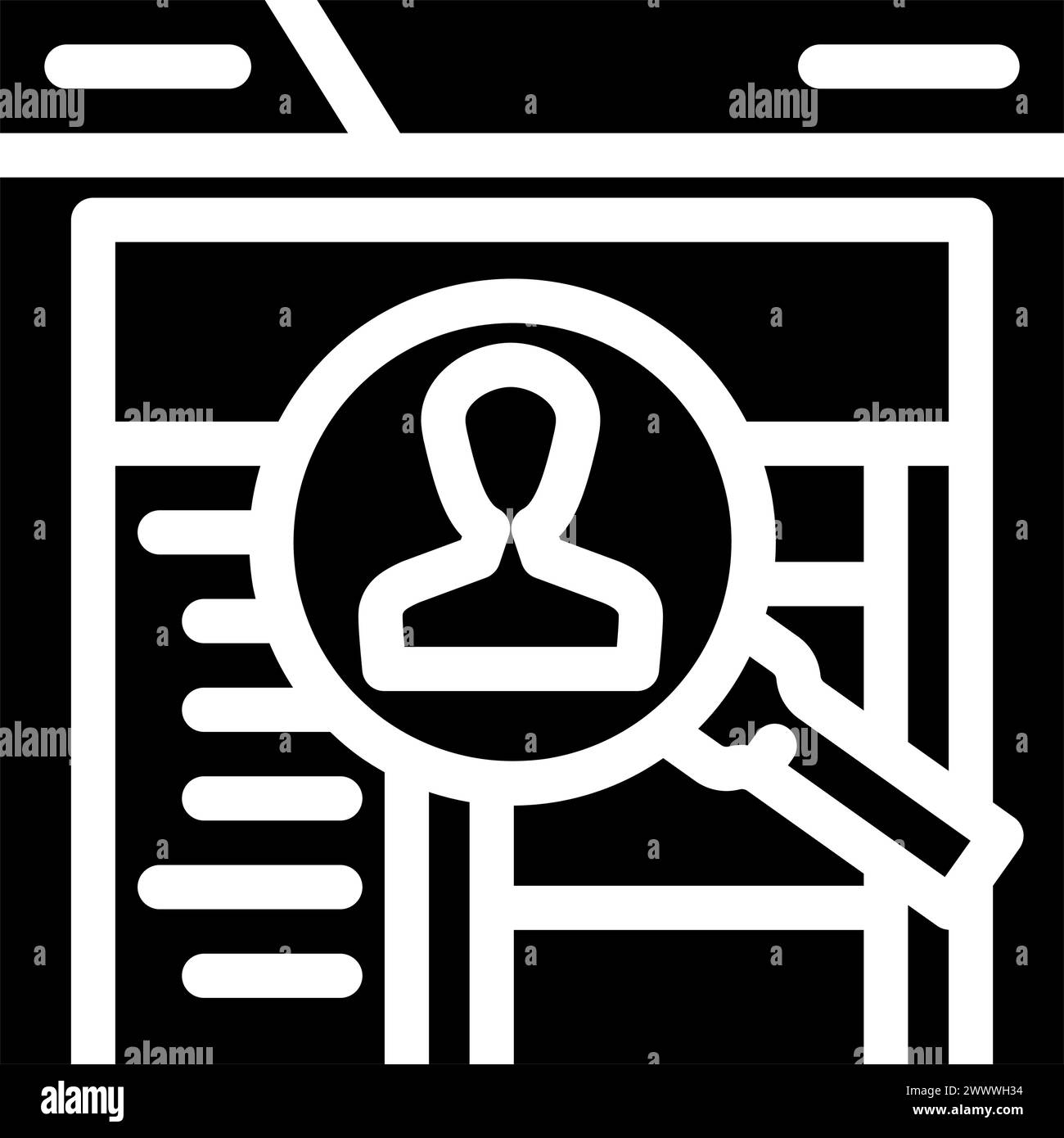 contextual inquiry ux ui design glyph icon vector illustration Stock Vector Image & Art - Alamy