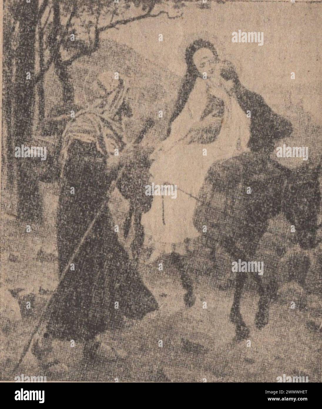 vintage holy card about The Seven Sorrows of the Blessed Virgin Mary ...