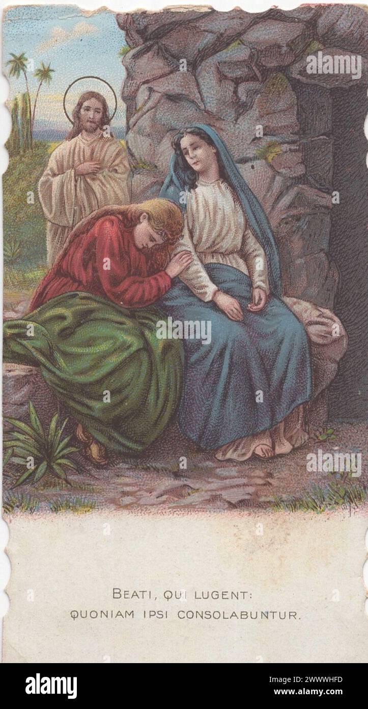 vintage holy card Holy Family ( Joseph, Maria Mary and Jesus) Sacra ...