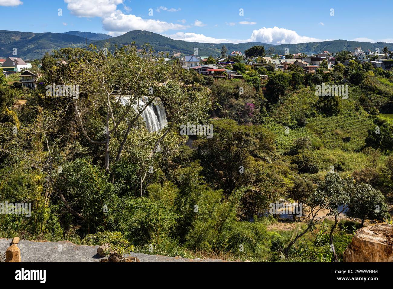 The elephant waterfall at Dalat in Vietnam Stock Photo - Alamy