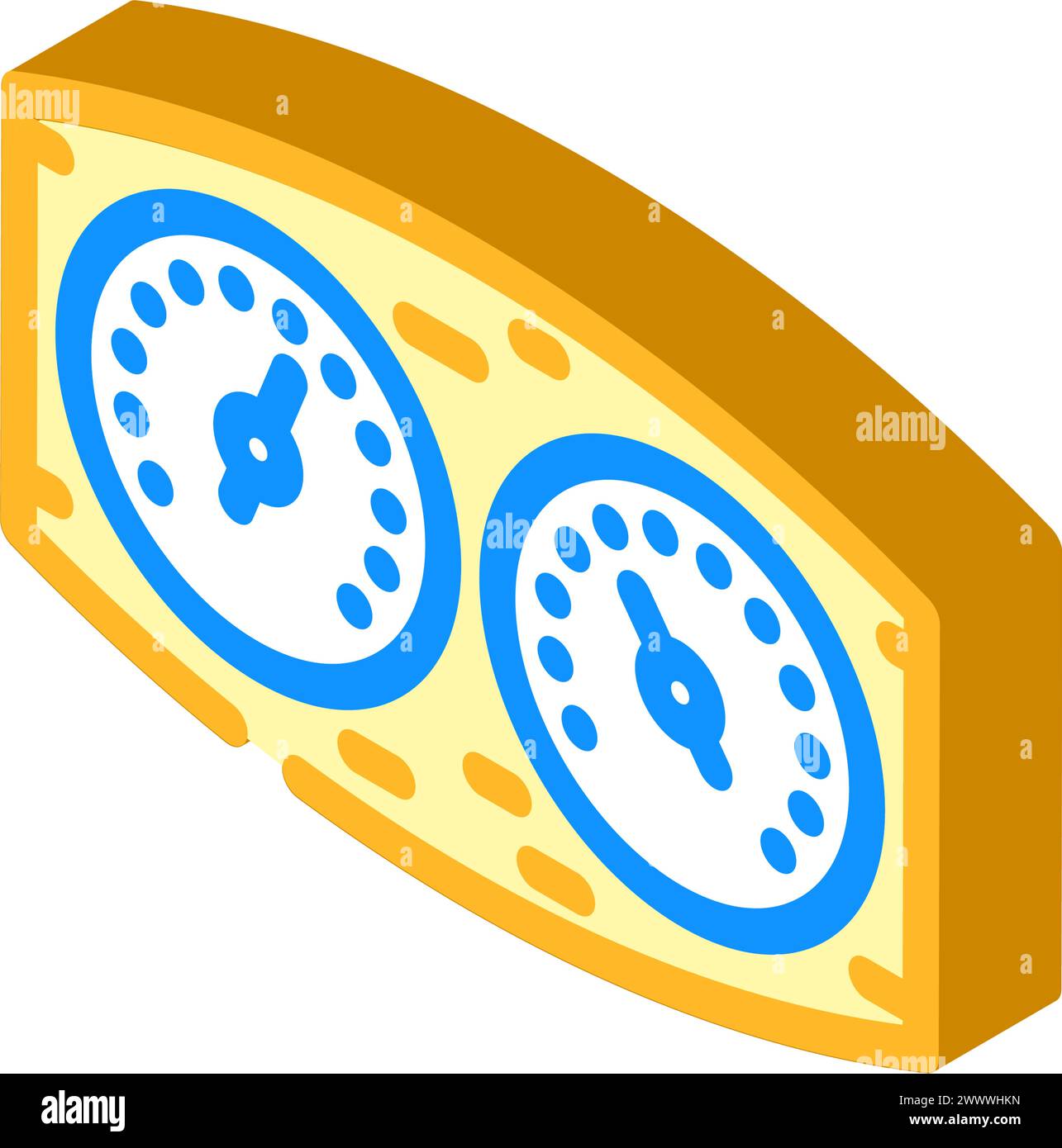 temperature sauna isometric icon vector illustration Stock Vector Image ...