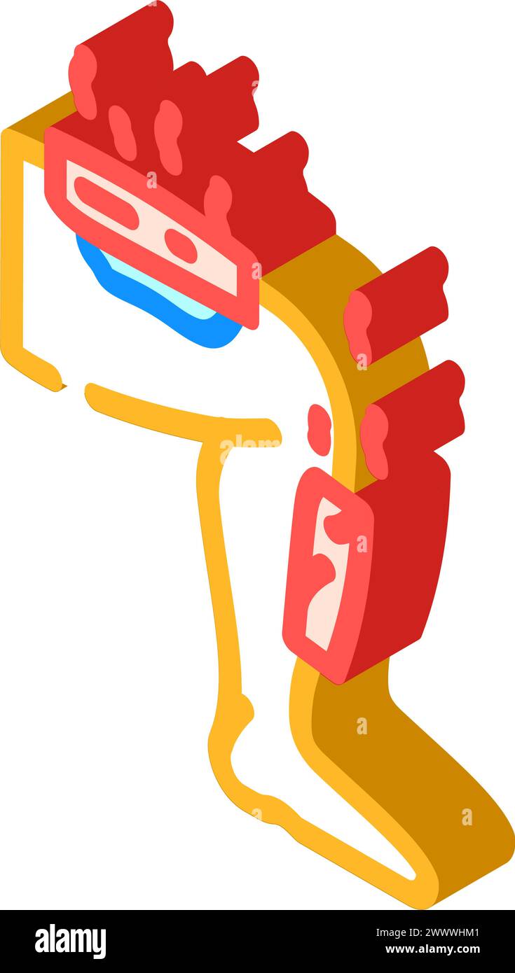 heat therapy isometric icon vector illustration Stock Vector Image ...