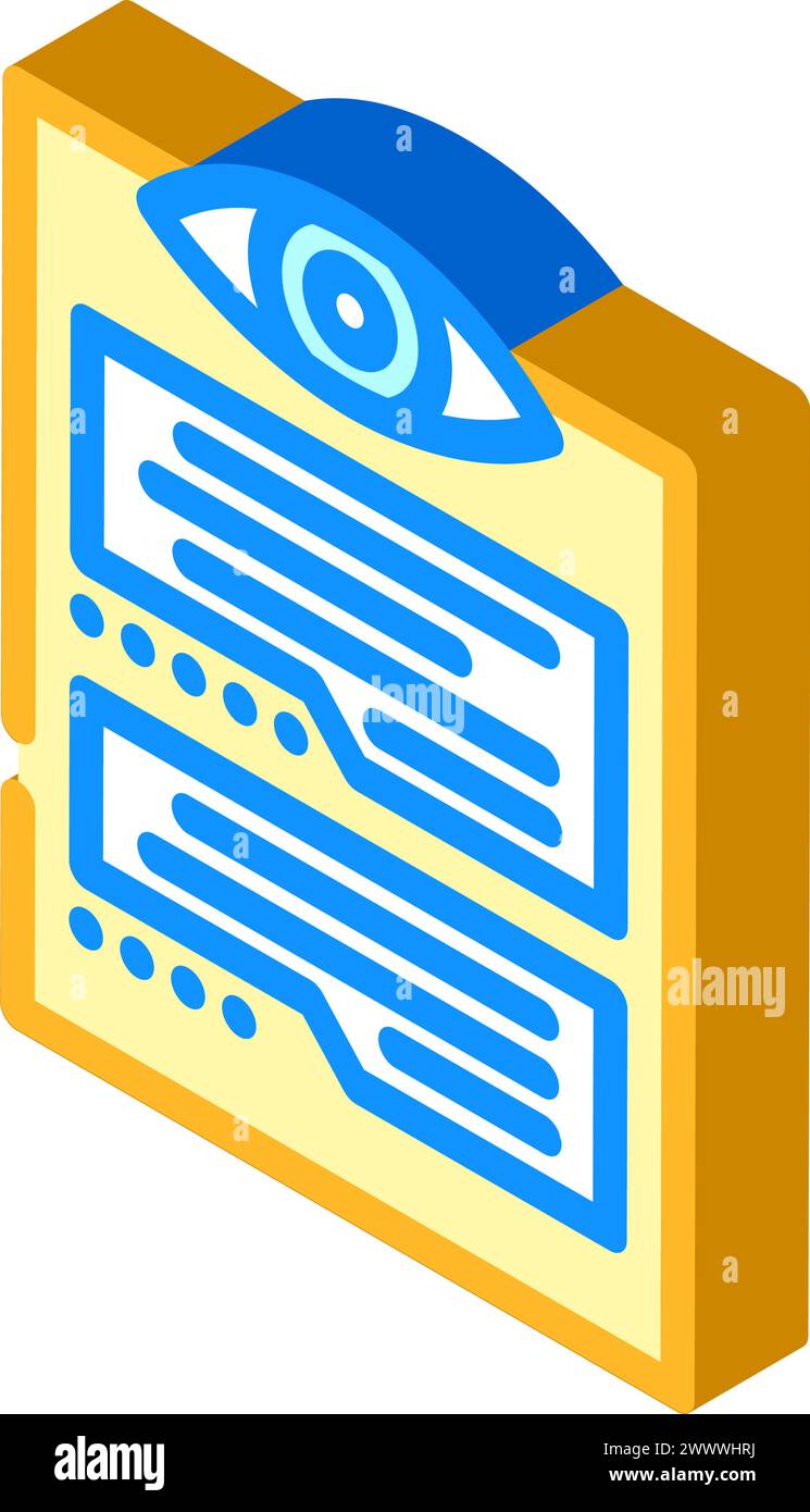 visual feedback ux ui design isometric icon vector illustration Stock ...