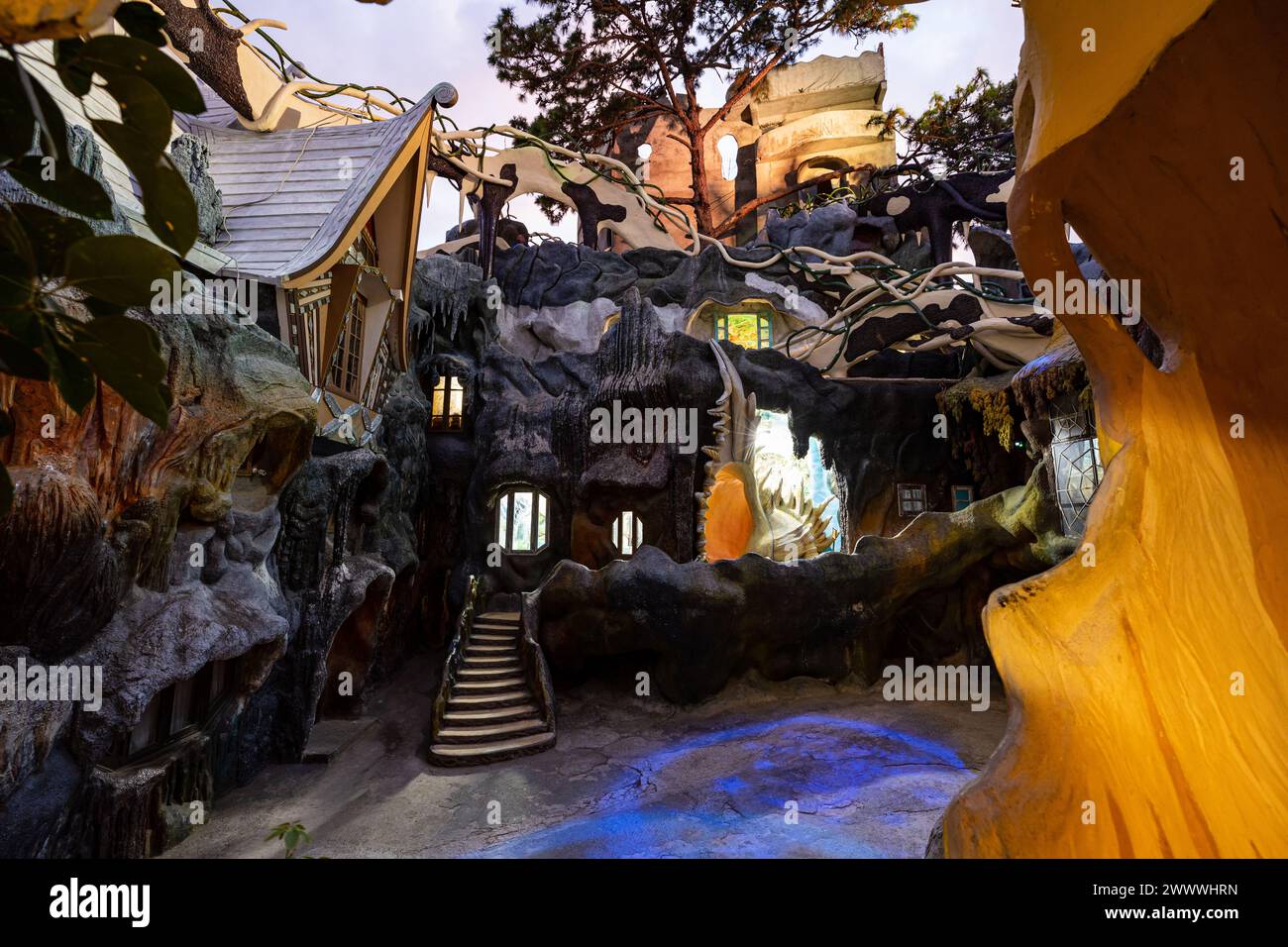 The Crazy House of Da Lat in Vietnam Stock Photo - Alamy
