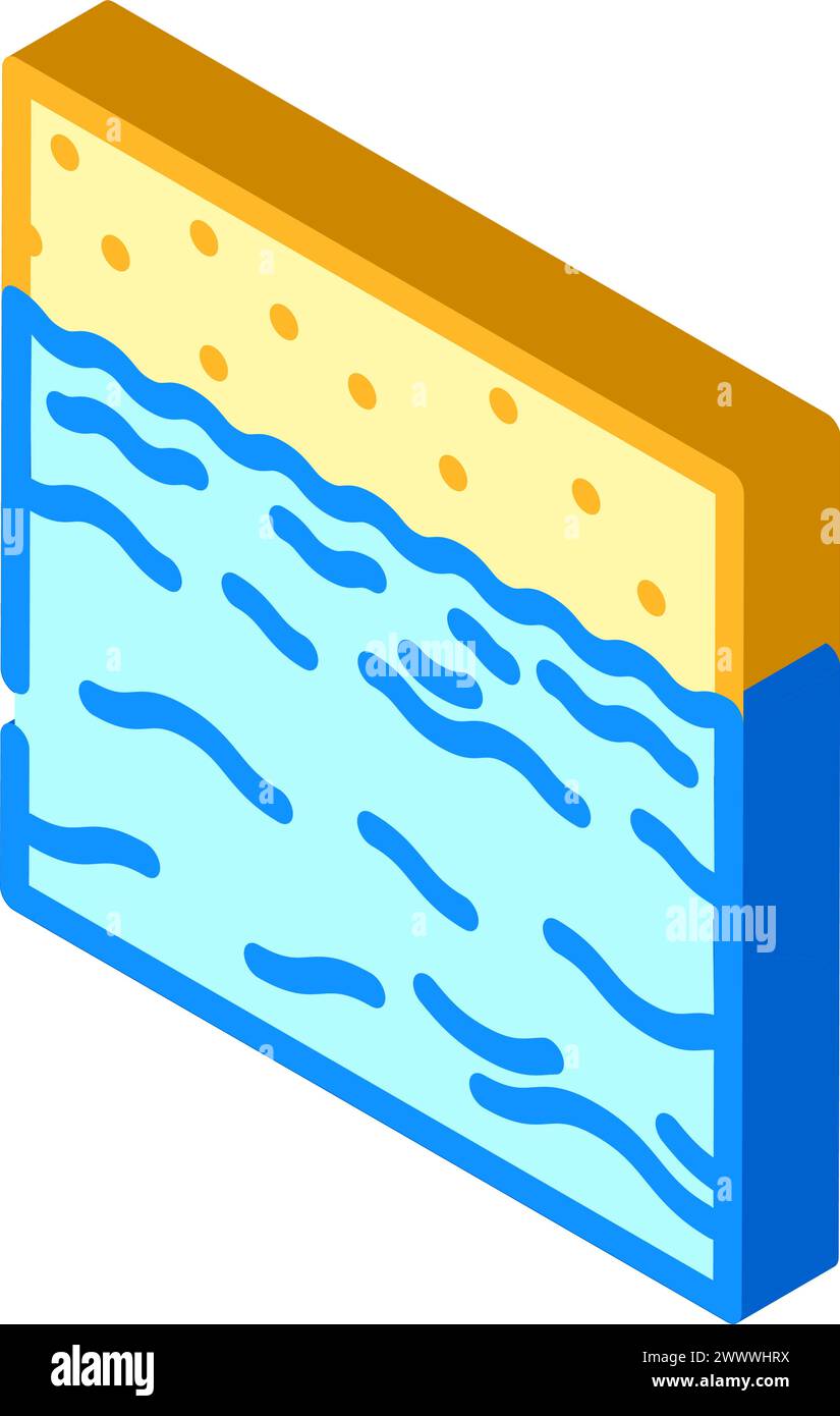 ocean waves tidal power isometric icon vector illustration Stock Vector ...