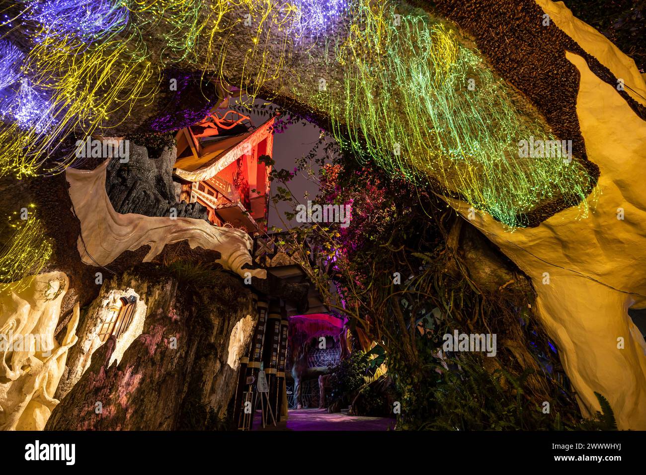 The Crazy House of Da Lat in Vietnam Stock Photo - Alamy