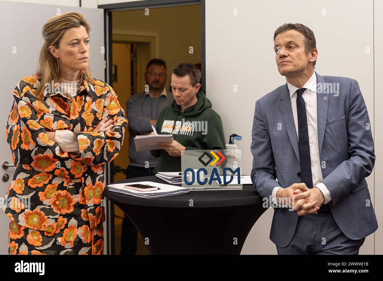 Interior Minister Annelies Verlinden and Minister of Justice Paul Van ...