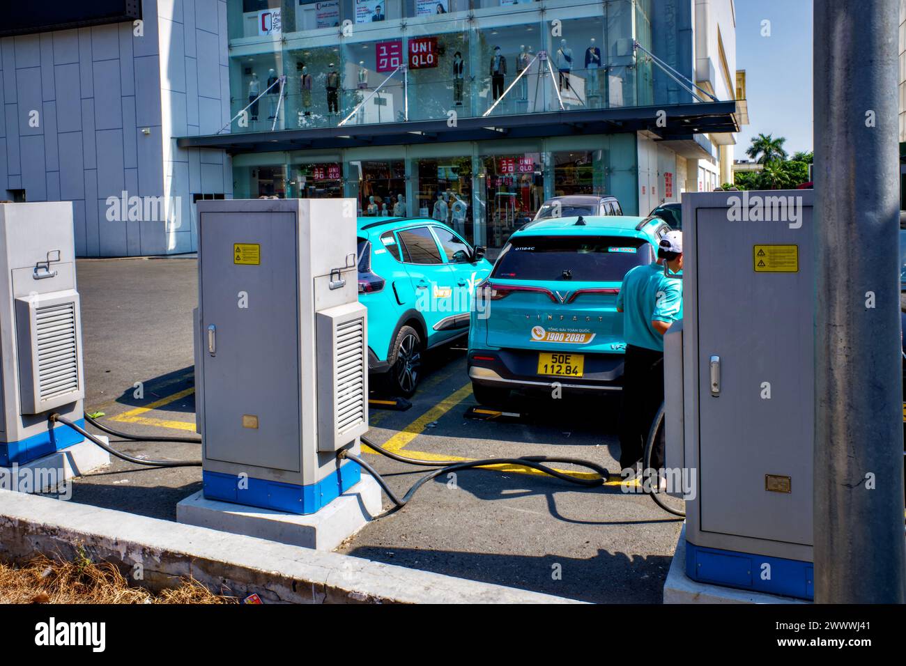 Vinfast Charging Station, Ho Chi Minh City, Vietnam Stock Photo - Alamy