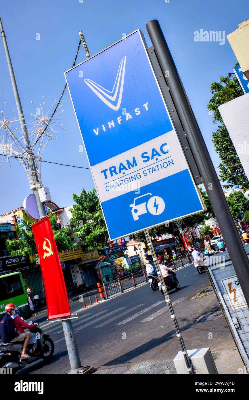Vinfast Charging Station, Ho Chi Minh City, Vietnam Stock Photo - Alamy