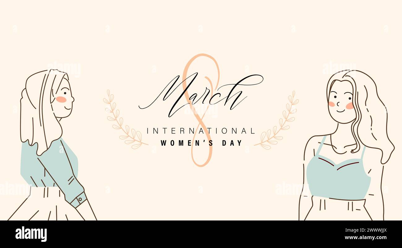 International Women's Day 8 March Vector Illustration Stock Vector ...