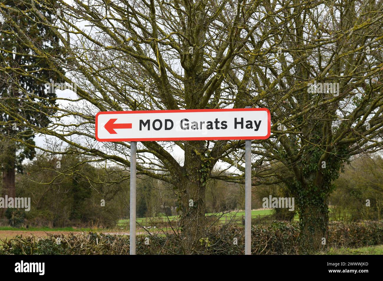 mod garats hay military base Stock Photo - Alamy