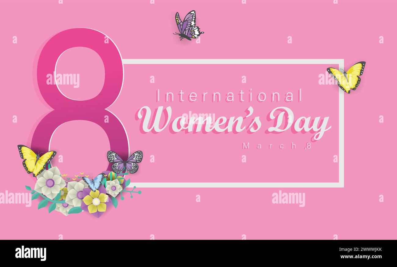 International Women's Day 8 March Vector Illustration Stock Vector ...