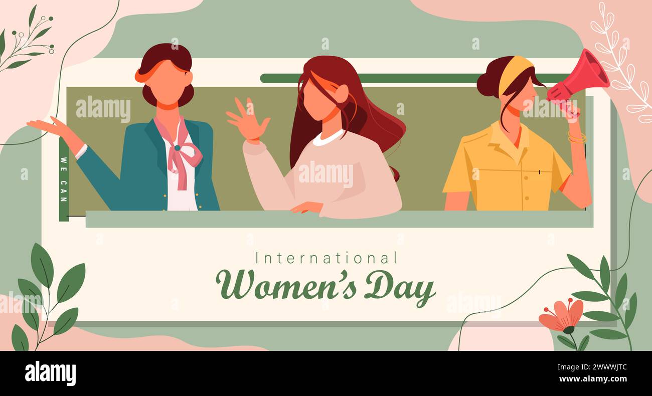 International Women's Day 8 March Vector Illustration Stock Vector ...