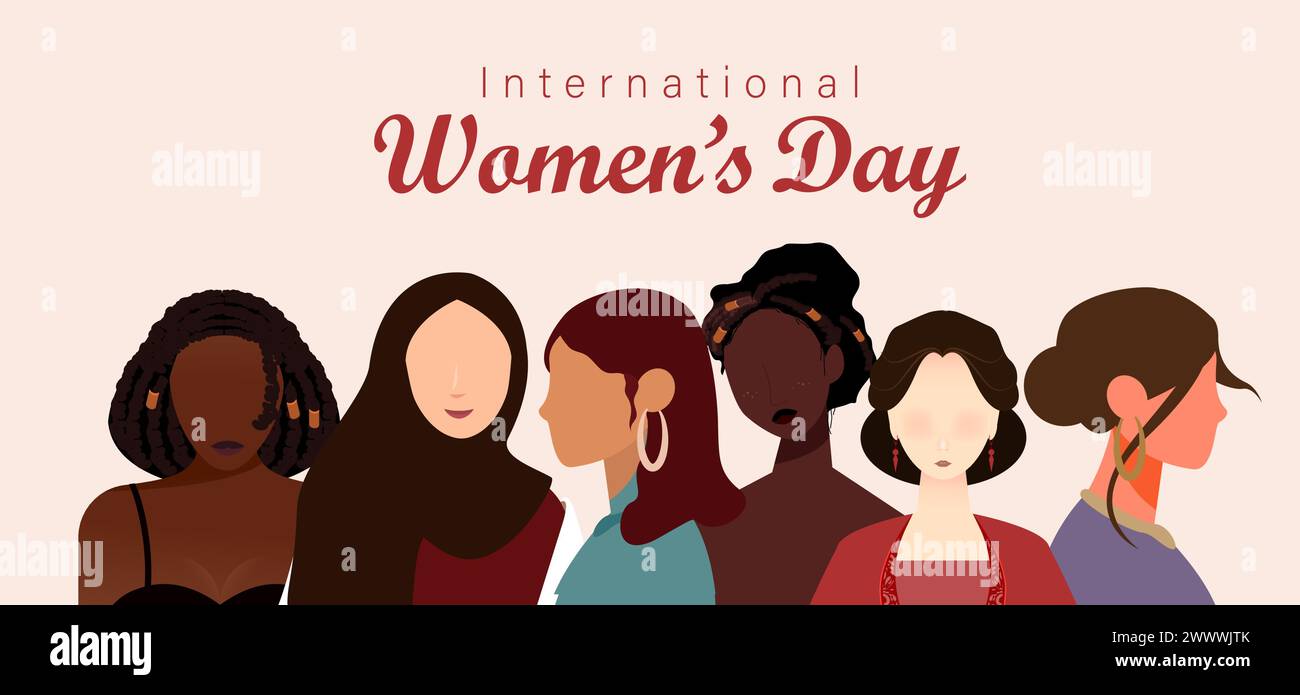 International Women's Day 8 March Vector Illustration Stock Vector ...