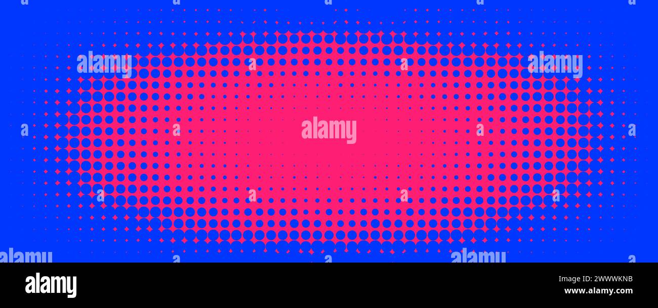 vector comic background raster gradient halftone. red and blue comics ...