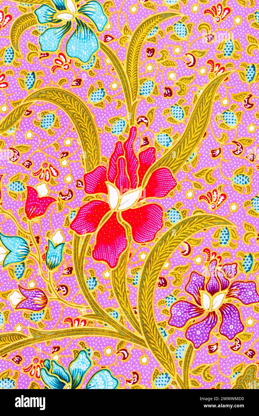 Batik sarong pattern background in Thailand, traditional batik sarong ...