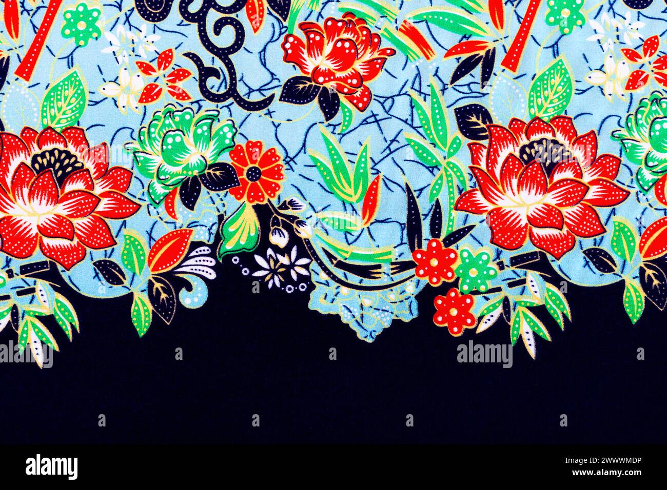 Beautiful patterns of Indonesia batik cloth Stock Photo - Alamy