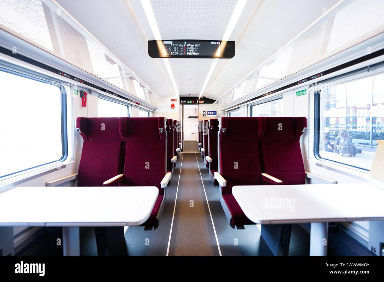 Tour of ÖBB Austrian Federal Railways "Railjet of the new generation ...