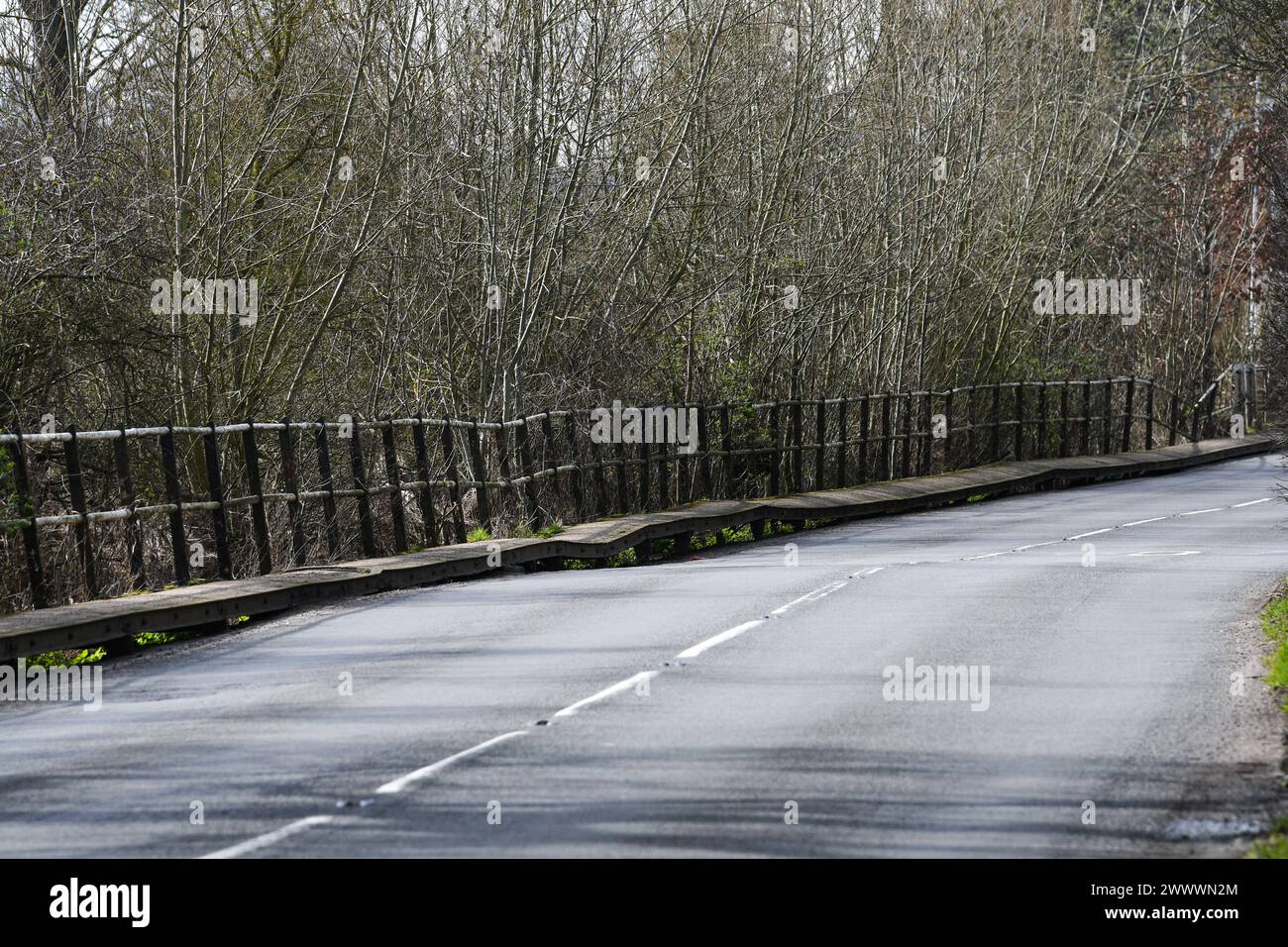 path broken by flooding Stock Photo - Alamy