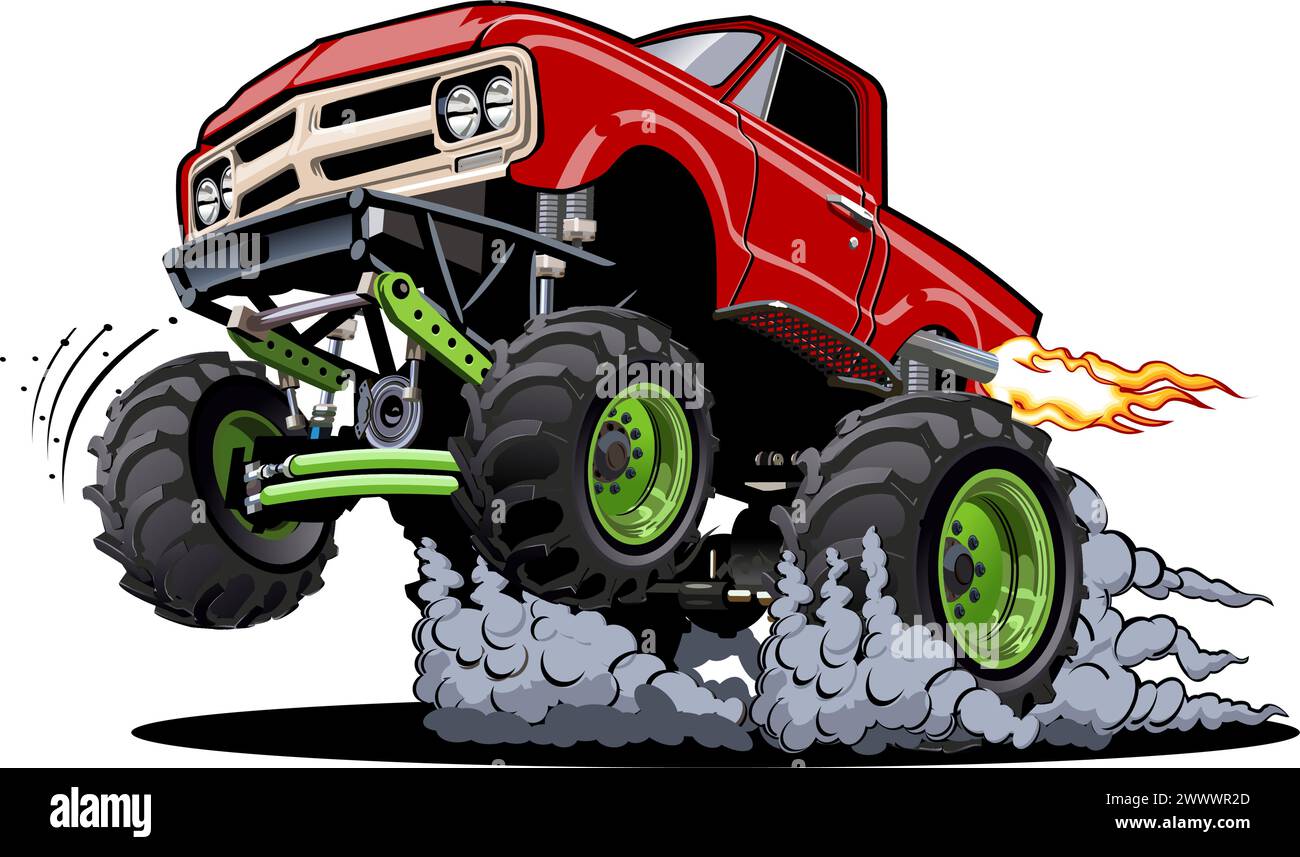 Cartoon monster truck hi-res stock photography and images - Alamy