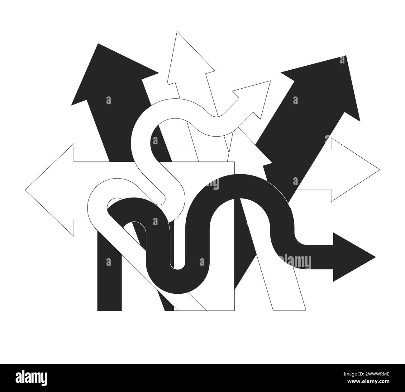 Confused routes Stock Vector Images - Alamy